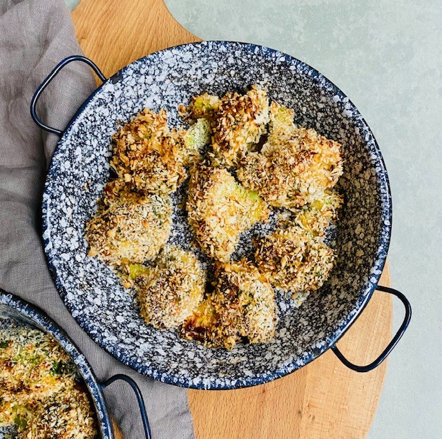 Krokante gepaneerde broccoli - Aan tafel bij Anna
